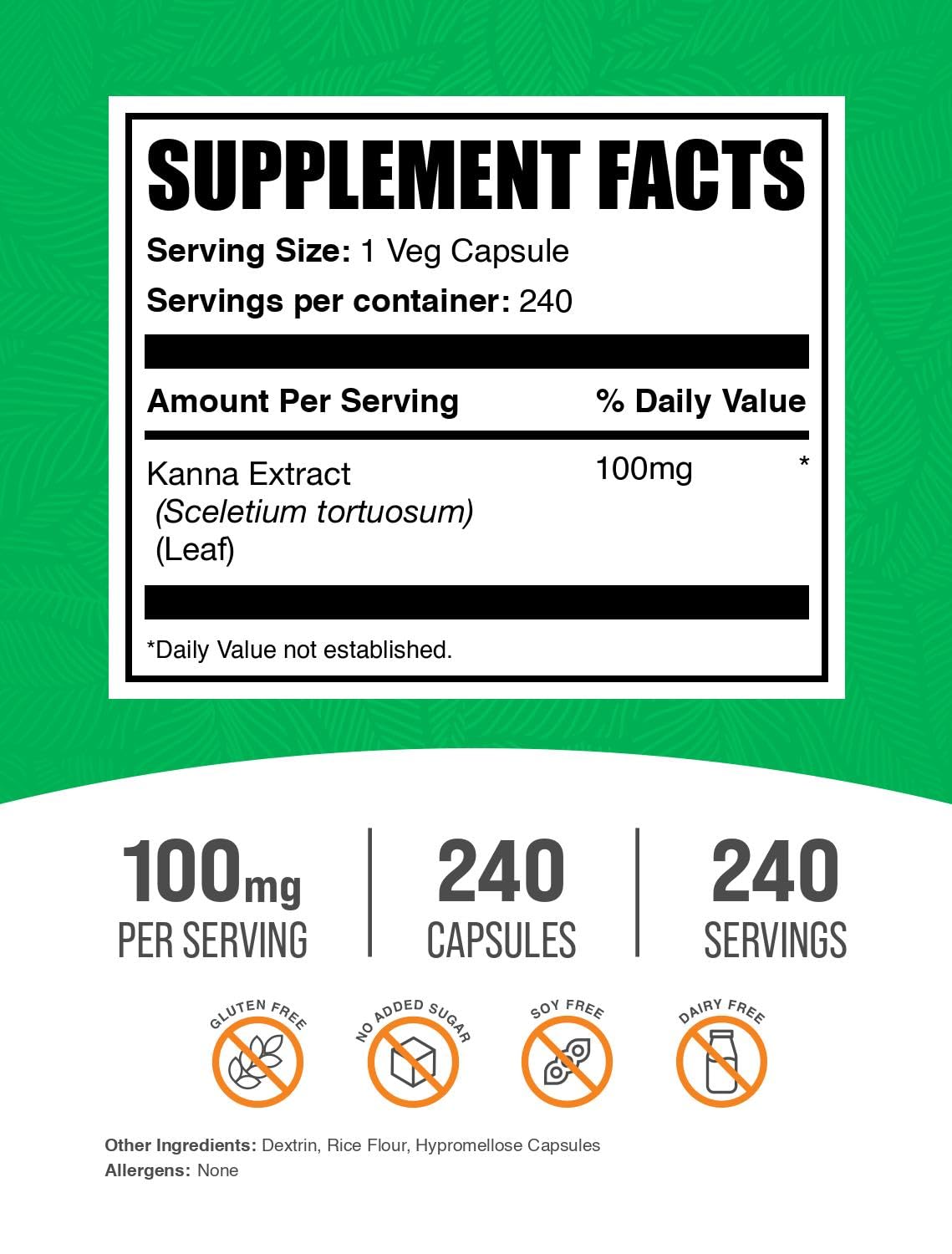 Natural Sceletium Tortuosum capsules