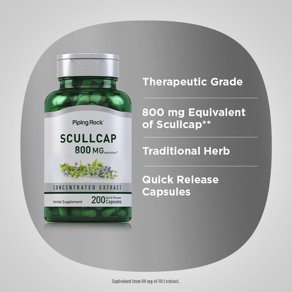 Natural scullcap for stress relief