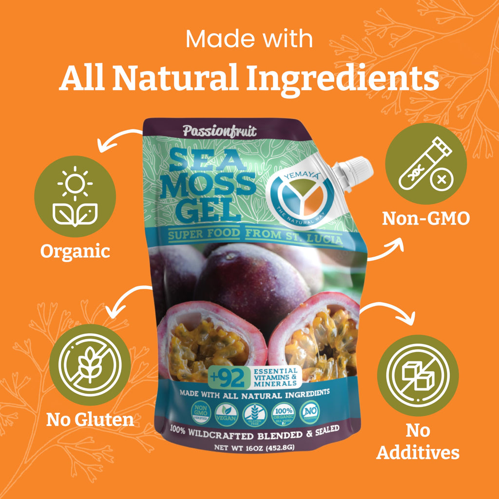 Natural sea moss for strong nails