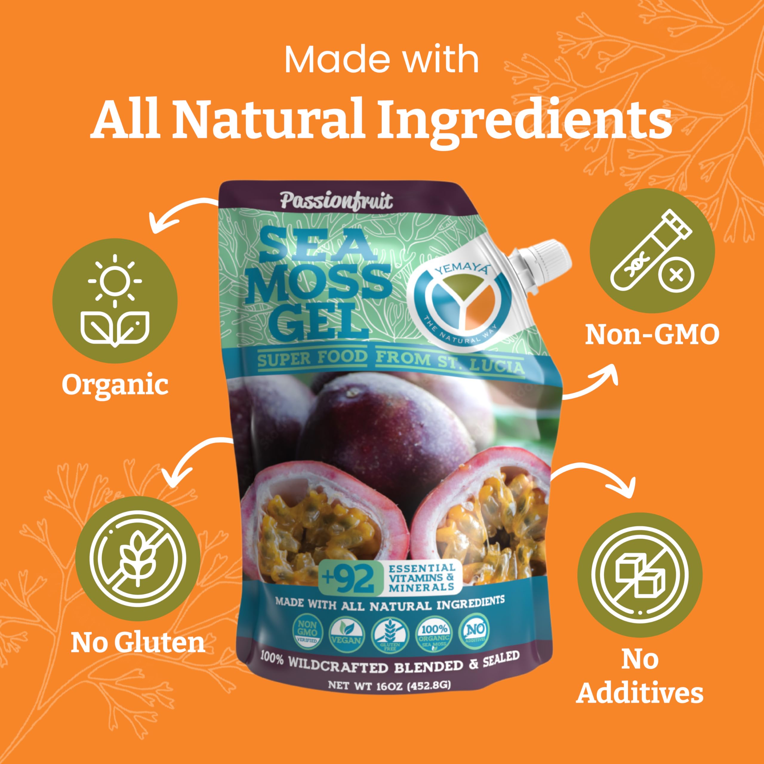 Natural sea moss for strong nails