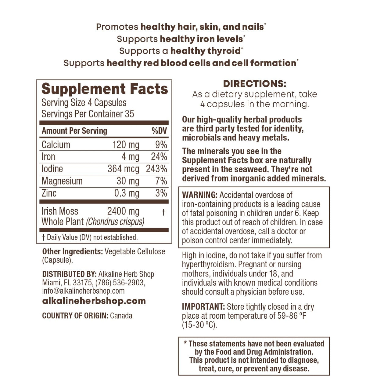 natural sea moss for wellness