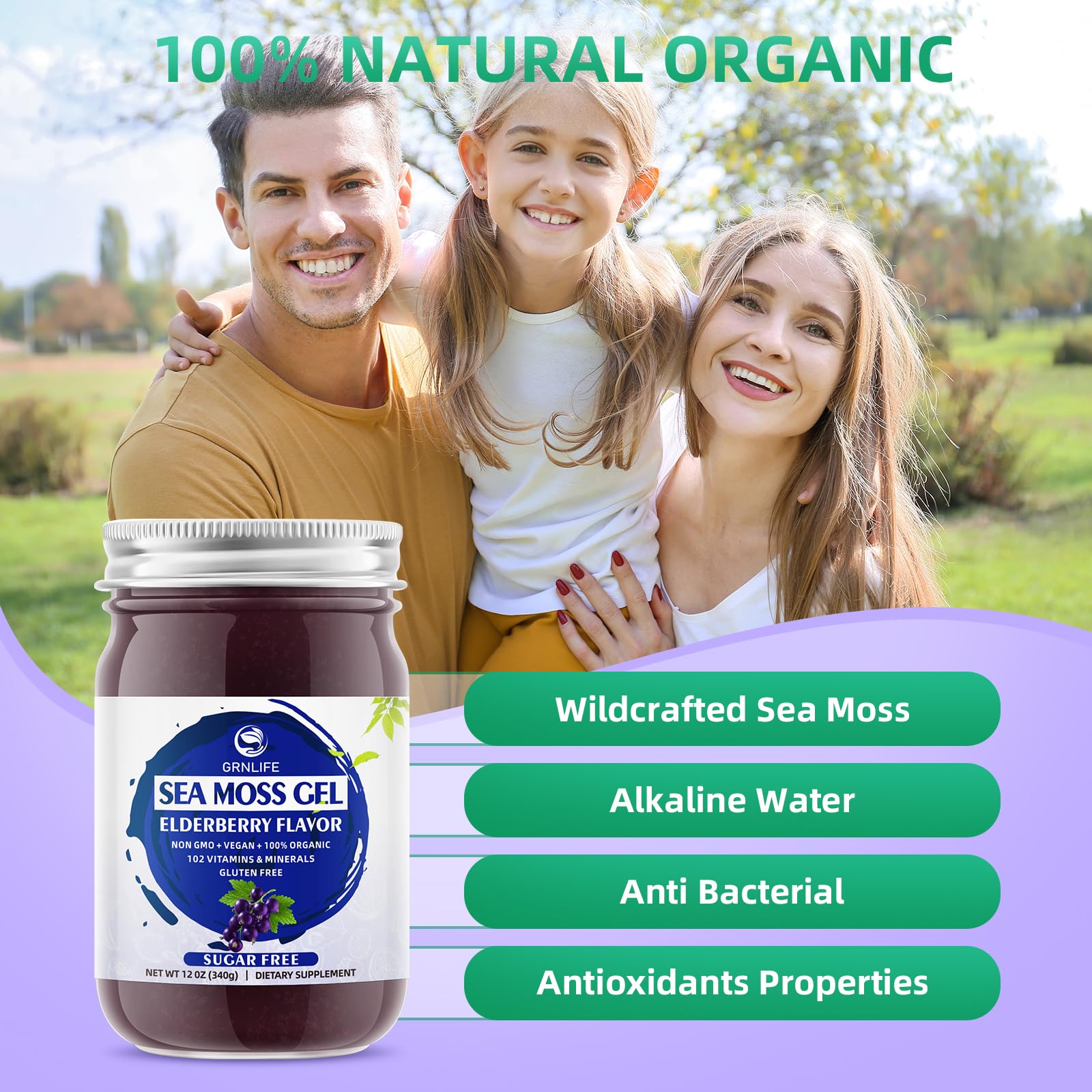 natural sea moss gel for smoothies