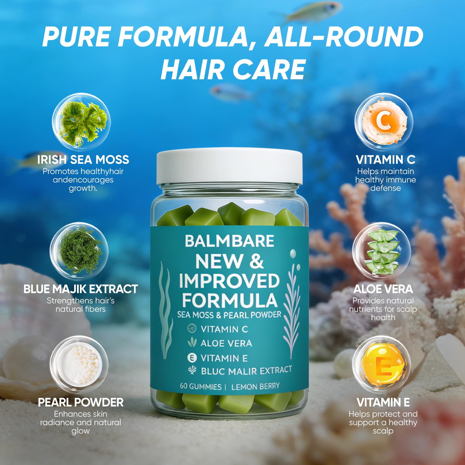 Natural sea moss gummies for wellness