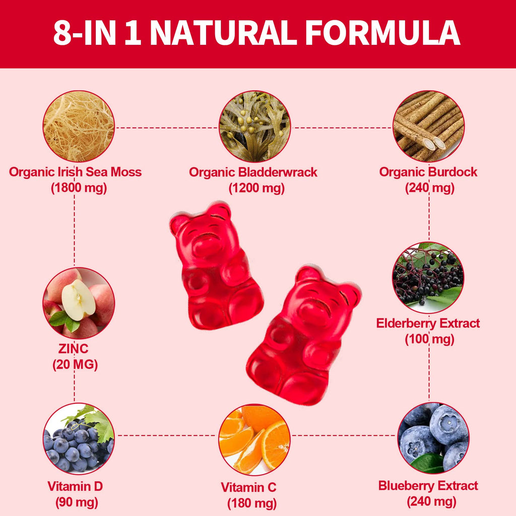 natural sea moss gummies with elderberry