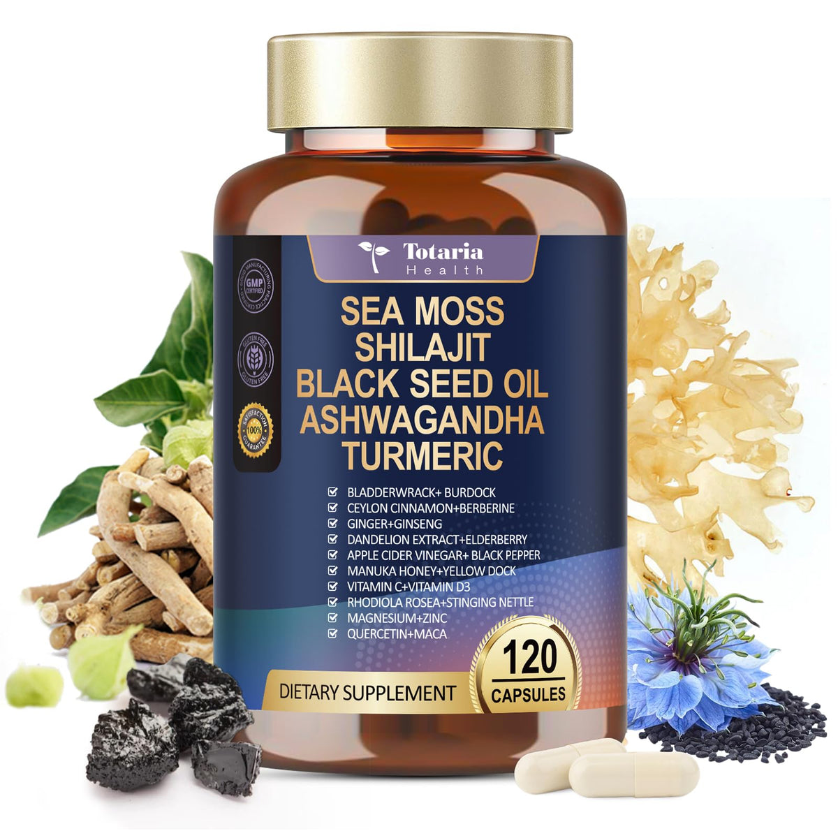 natural sea moss multivitamin capsules