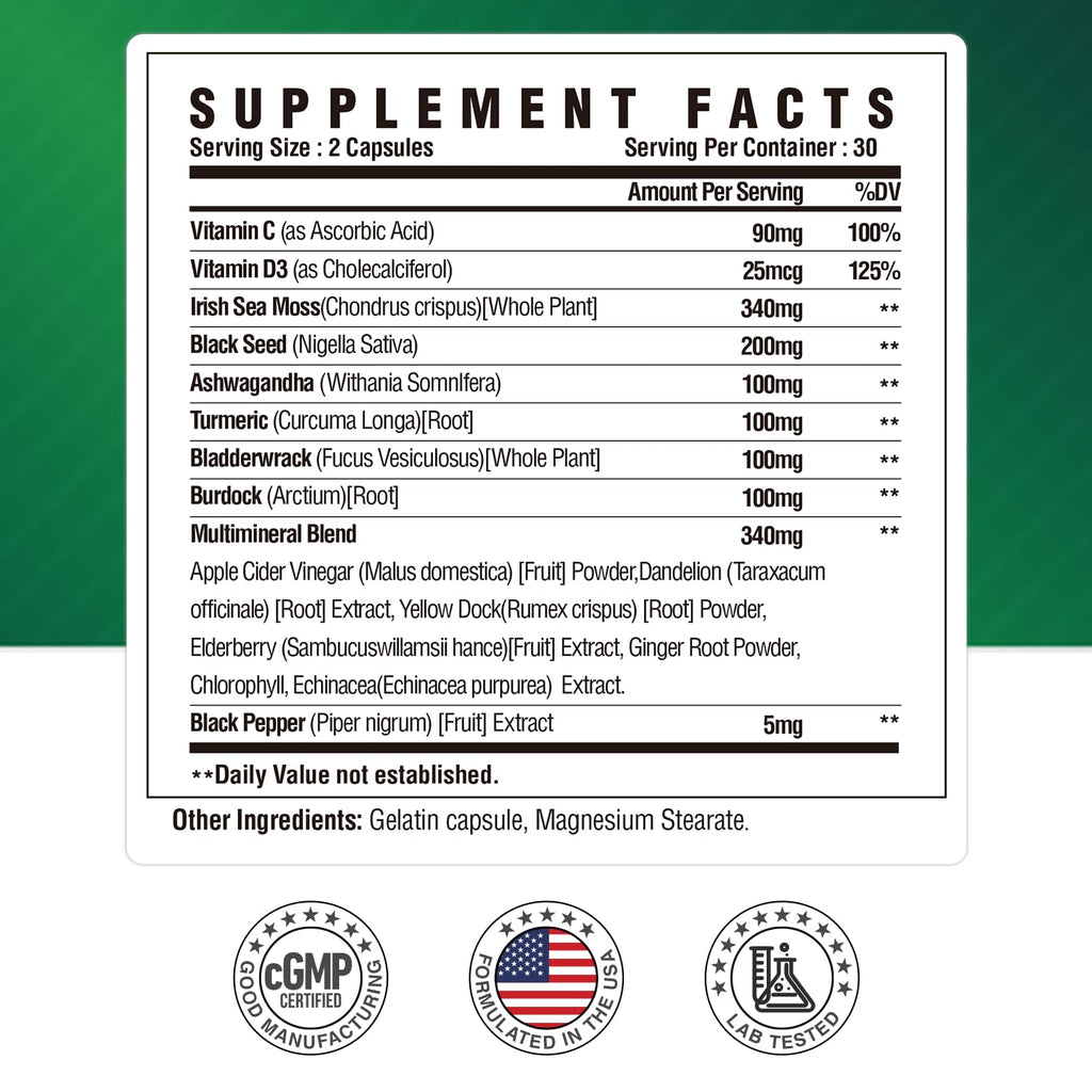 natural sea moss supplement benefits