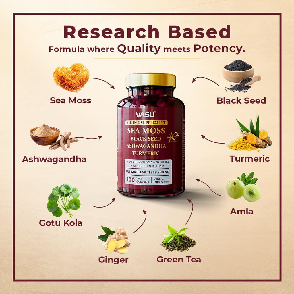 Natural sea moss supplement for wellness