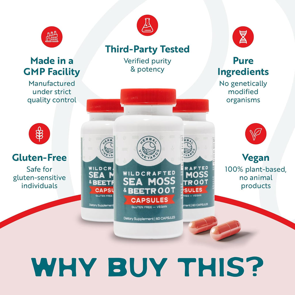 Natural sea moss supplement for wellness