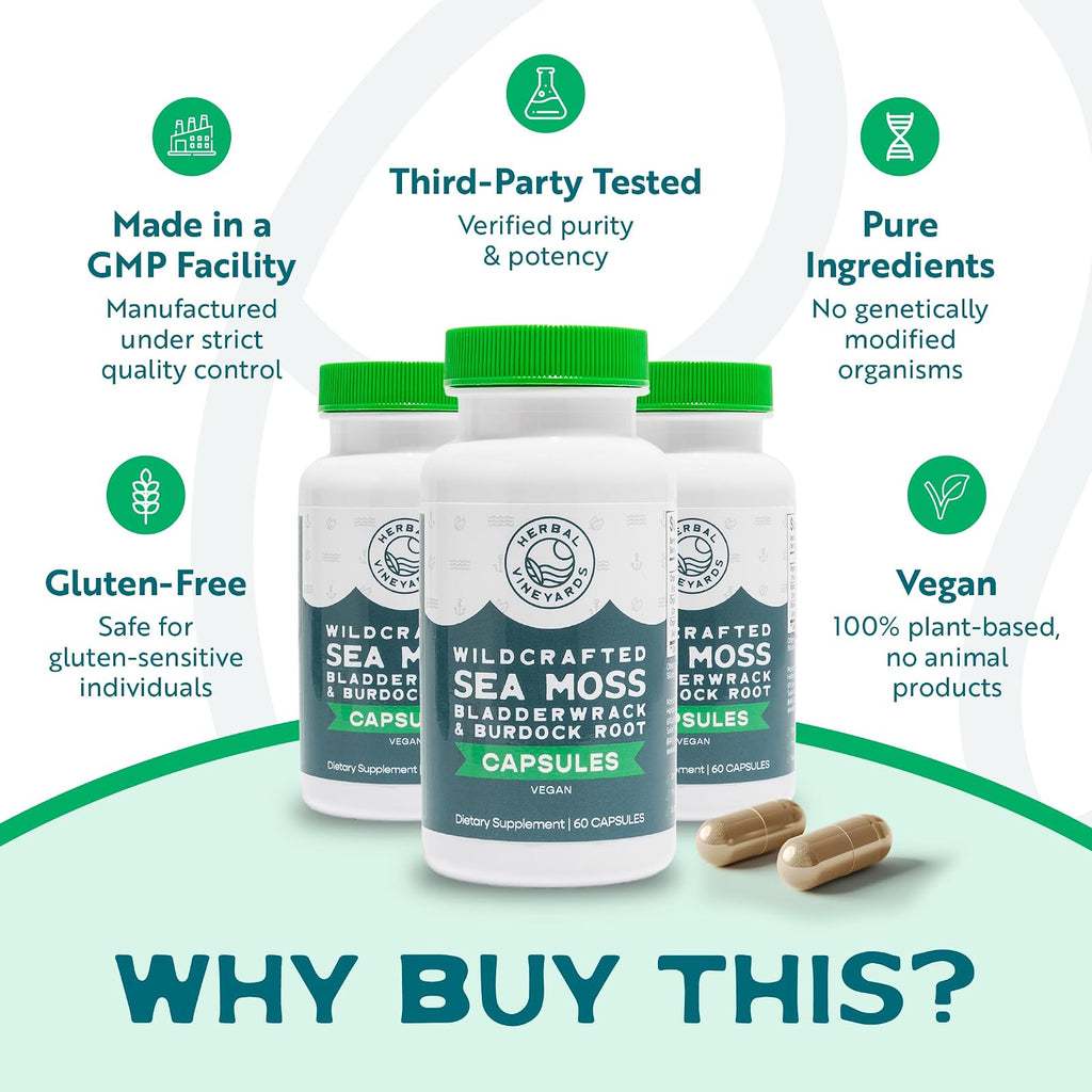 Natural sea moss supplement