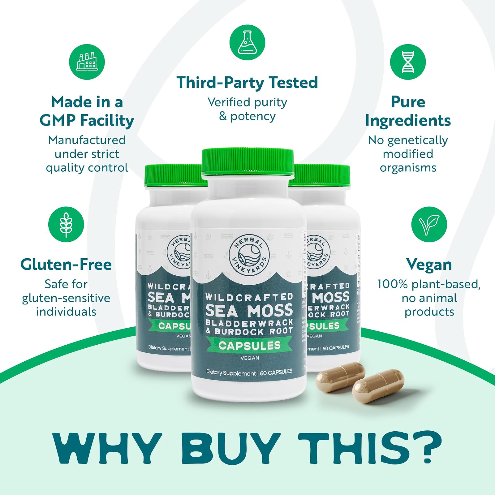Natural sea moss supplement