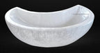 natural selenite bowl for herbal blends