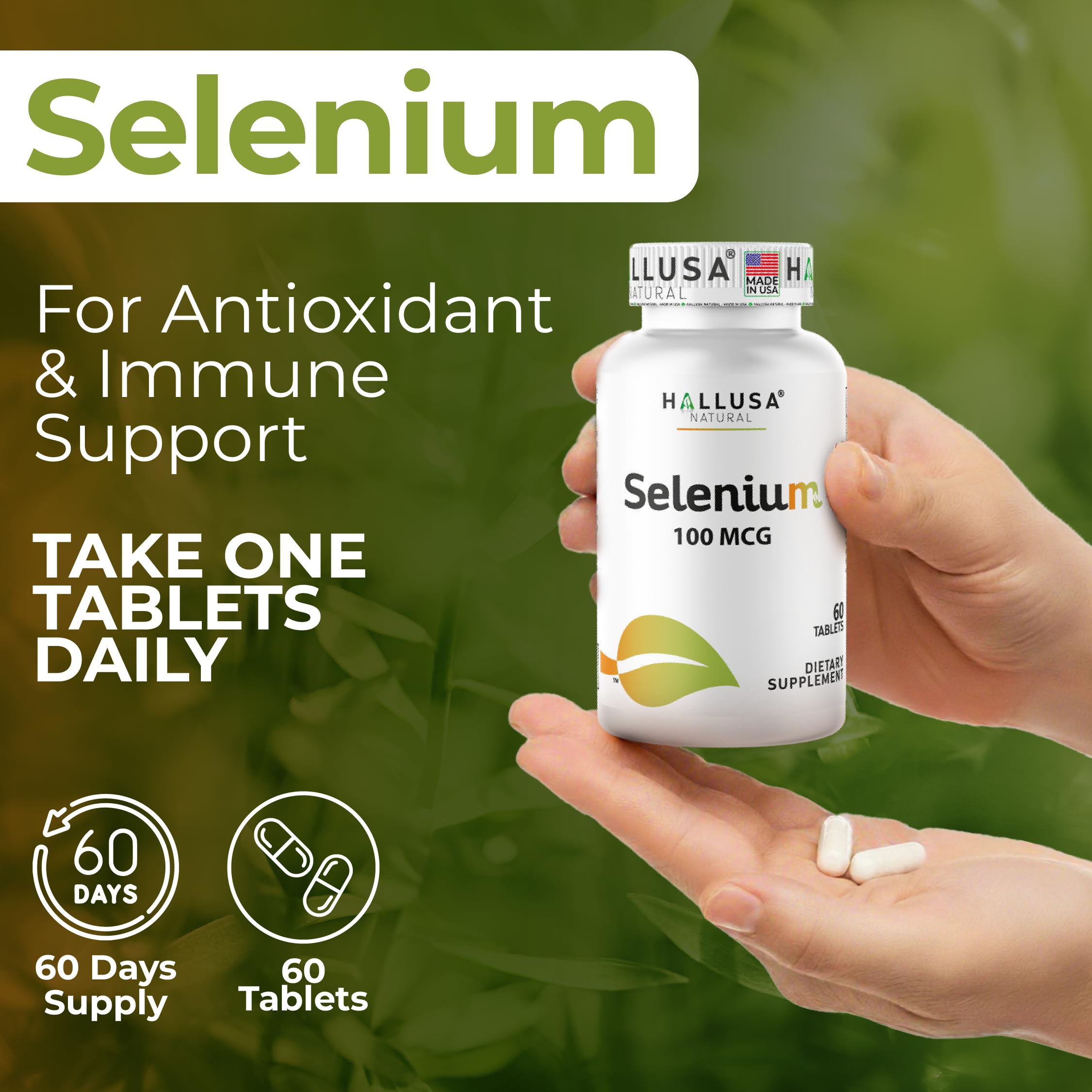 Natural selenium for energy support