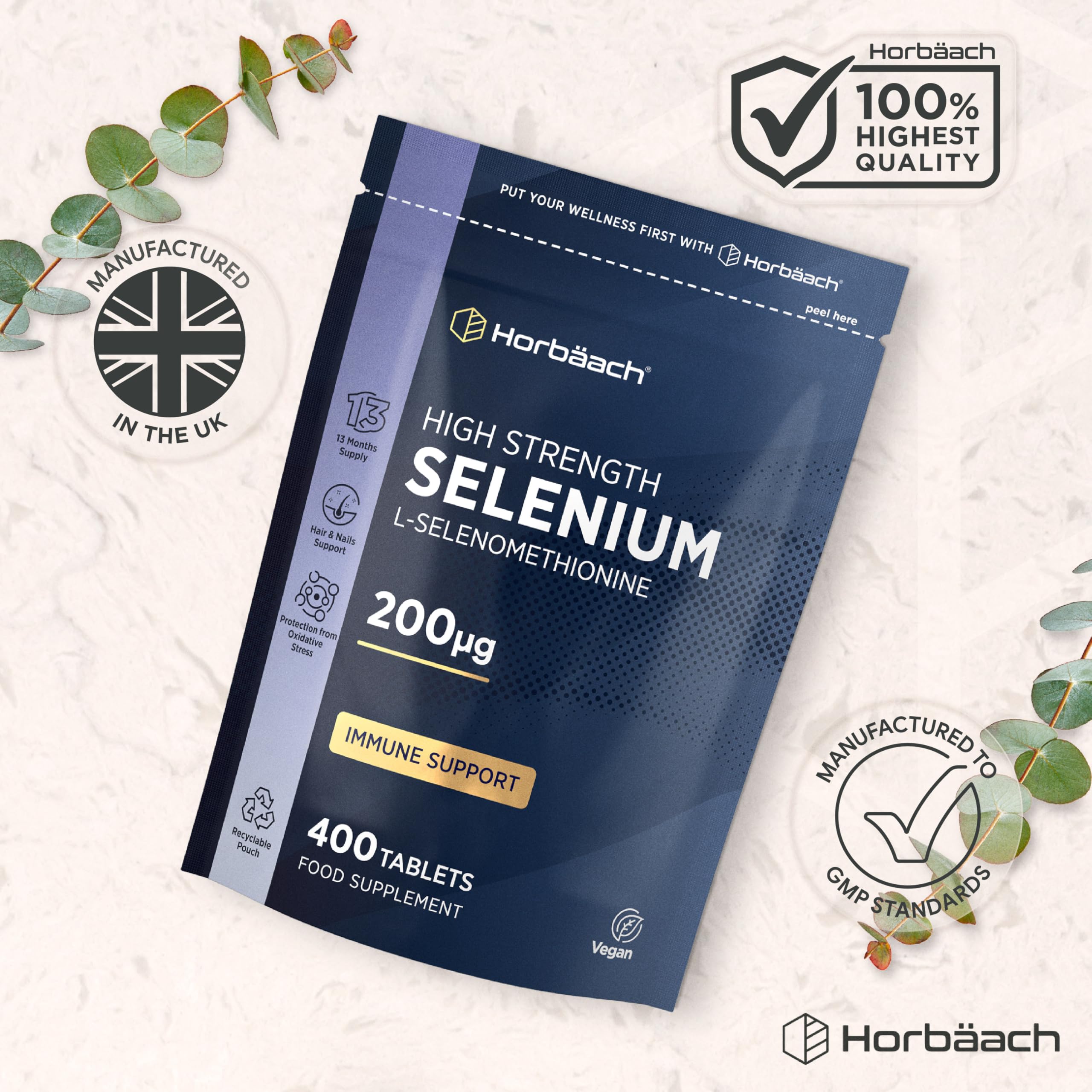 Natural selenium for thyroid function