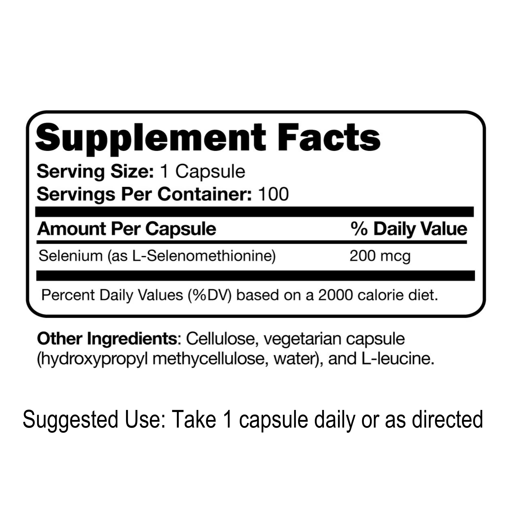 Natural selenium supplement for overall wellness