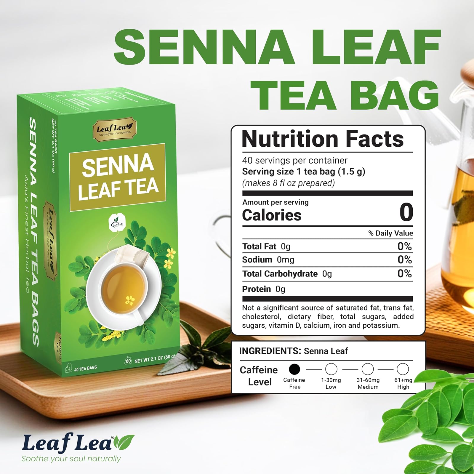 natural senna leaf laxative tea