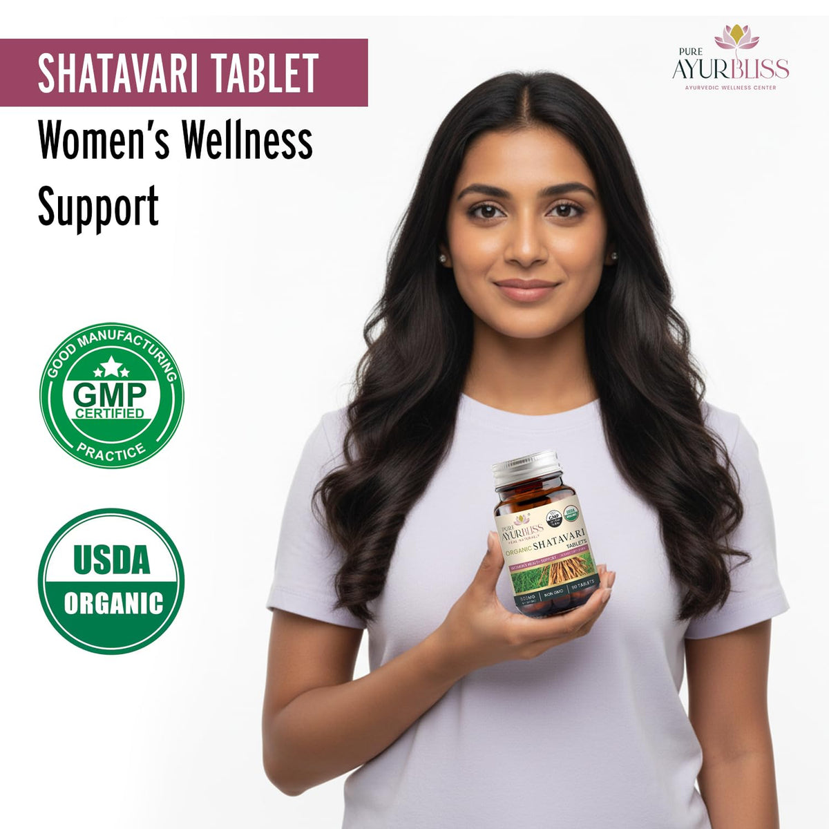 Natural Shatavari root for reproductive wellness