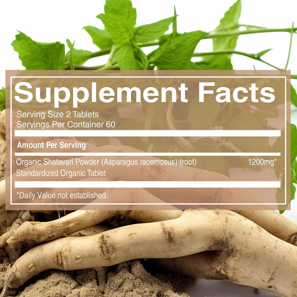 Natural Shatavari tablets for vitality