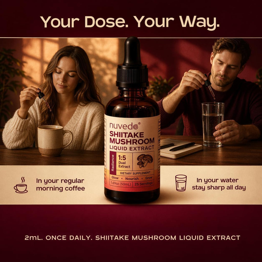 Natural shiitake extract for energy boost