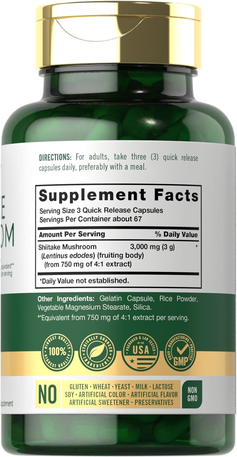 natural shiitake mushroom supplement benefits
