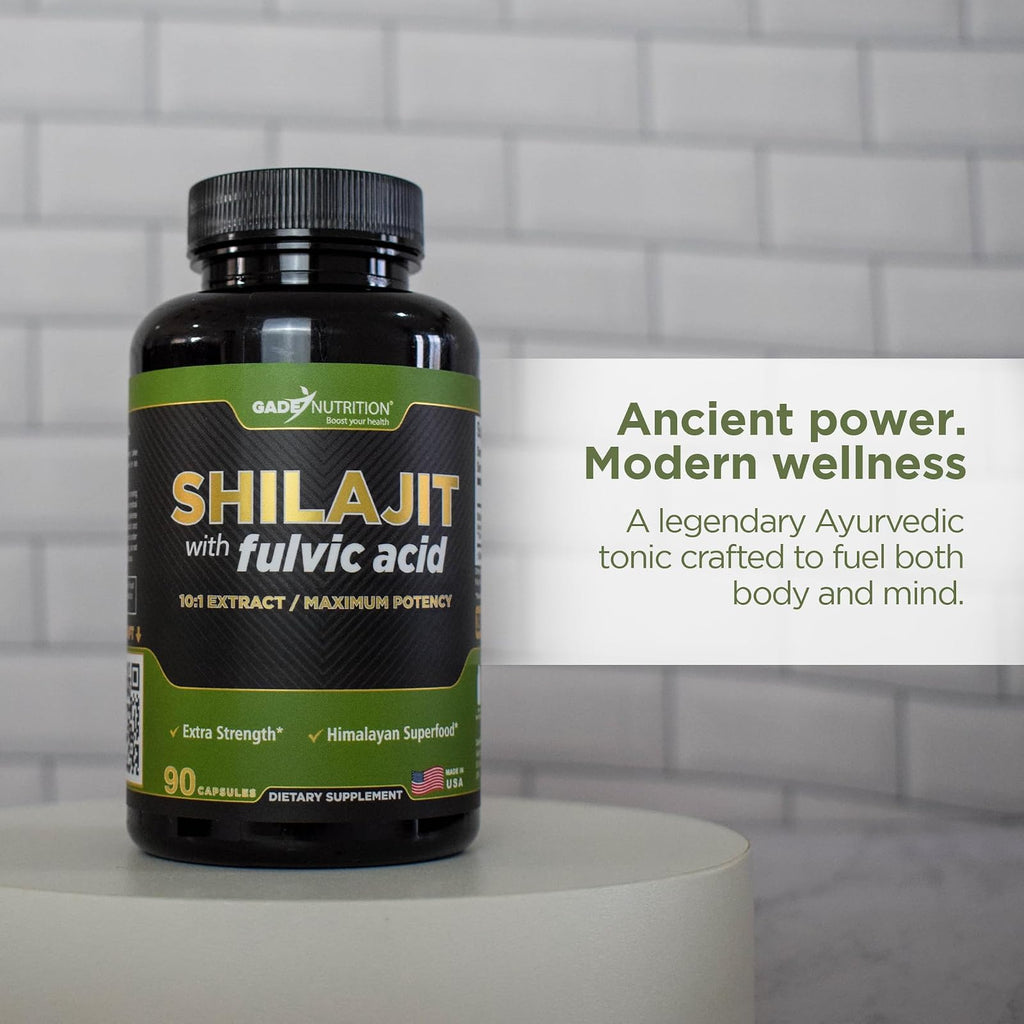 Natural Shilajit capsules for wellness