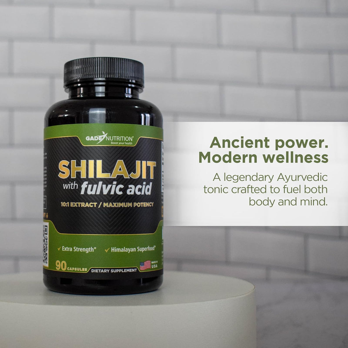 Natural Shilajit capsules for wellness