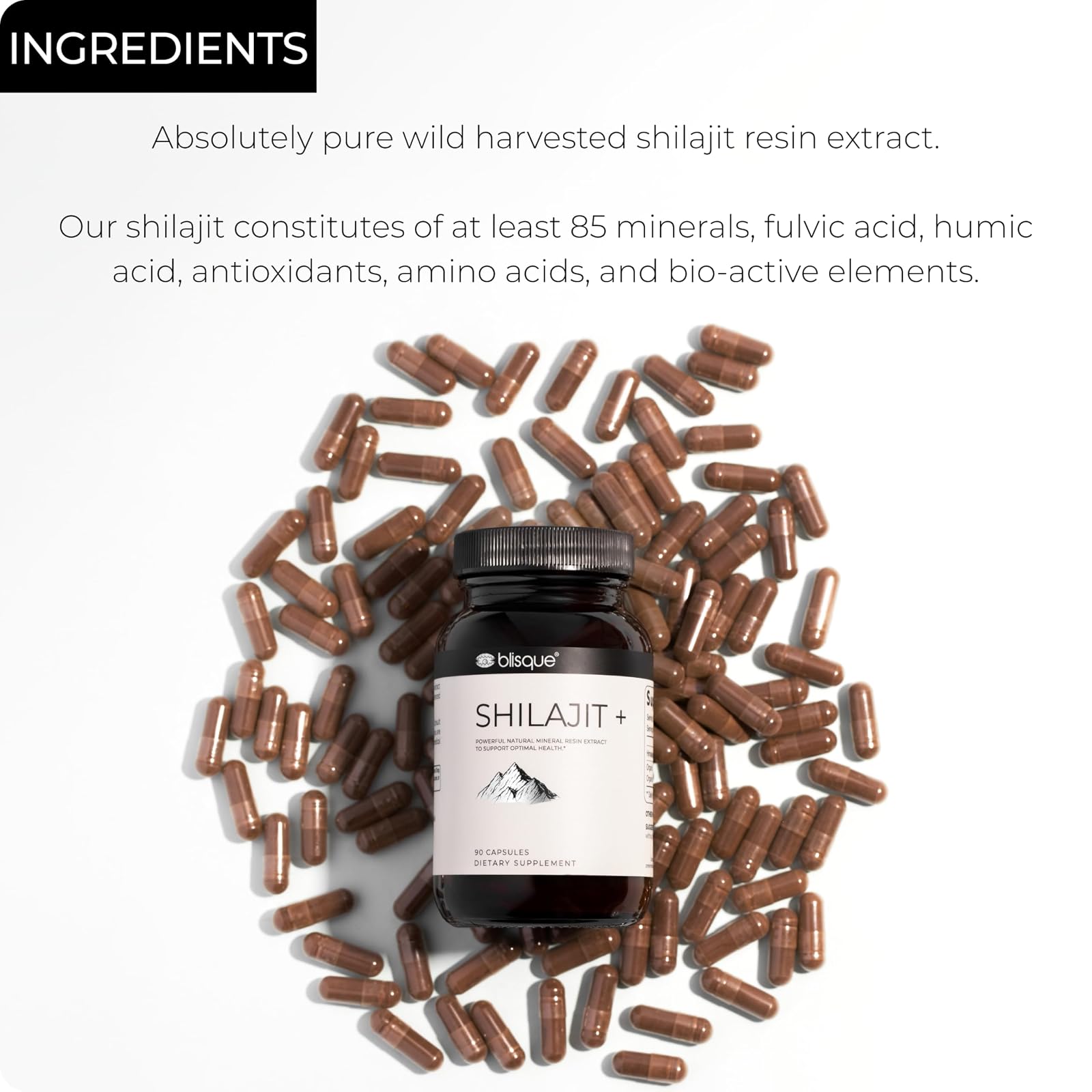 Natural Shilajit extract for vitality