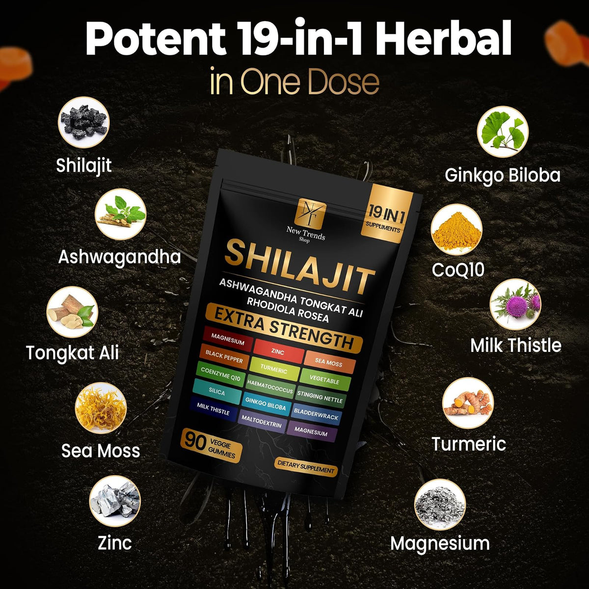 Natural Shilajit gummies for vitality