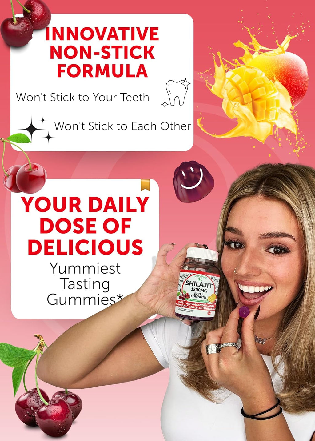 Natural shilajit gummies for wellness