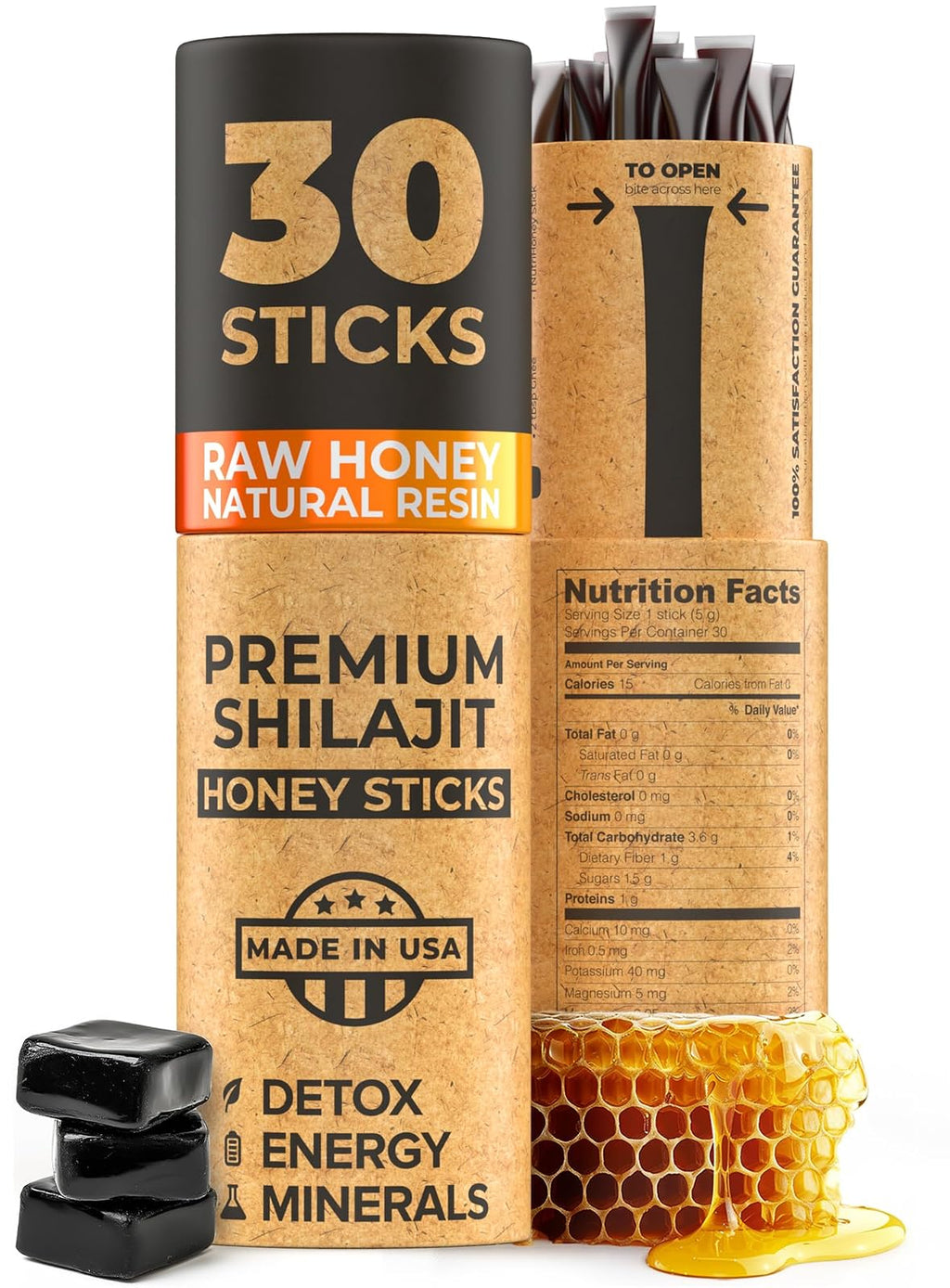 natural shilajit honey sticks