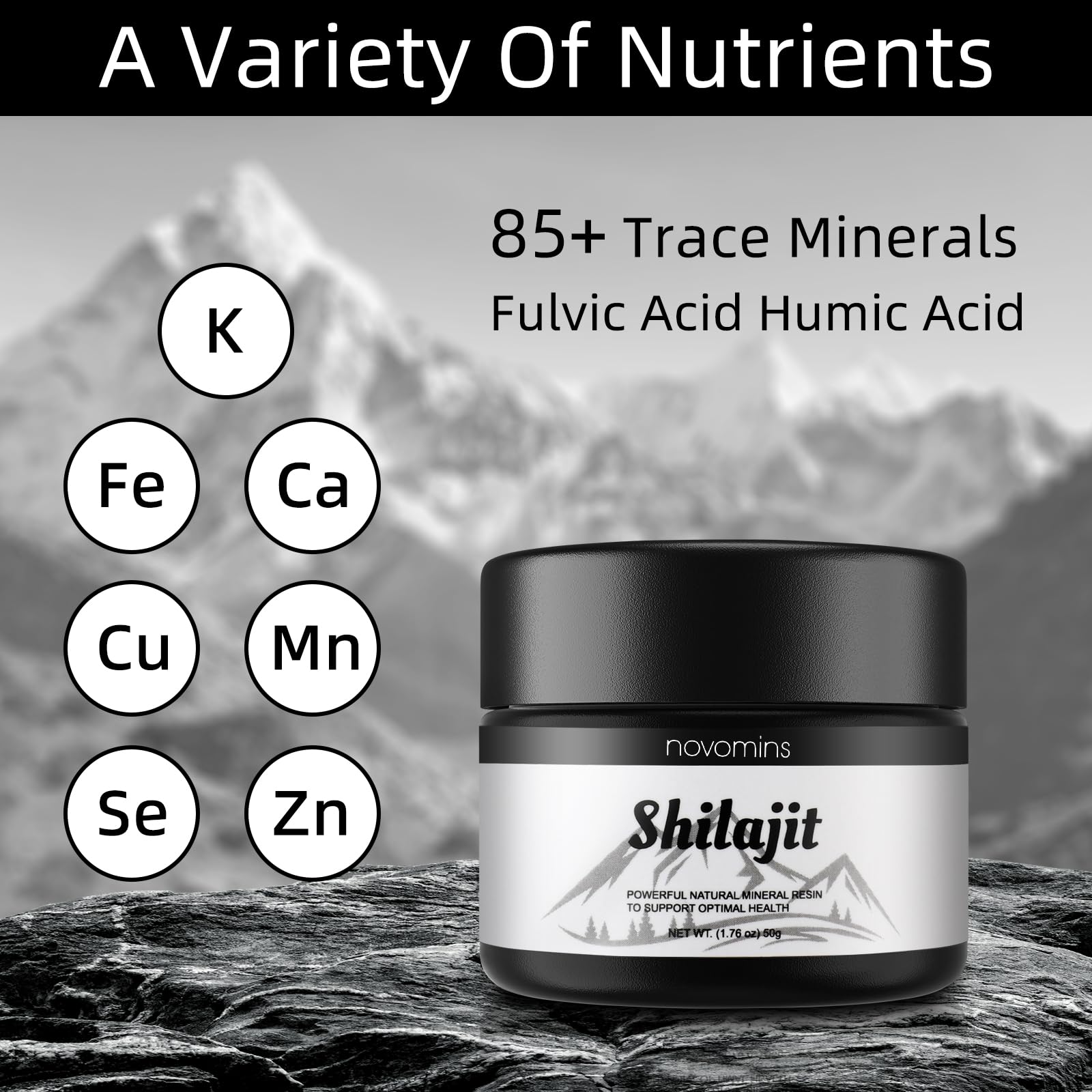 Natural Shilajit resin for vitality