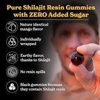 Natural shilajit resin in gummy form