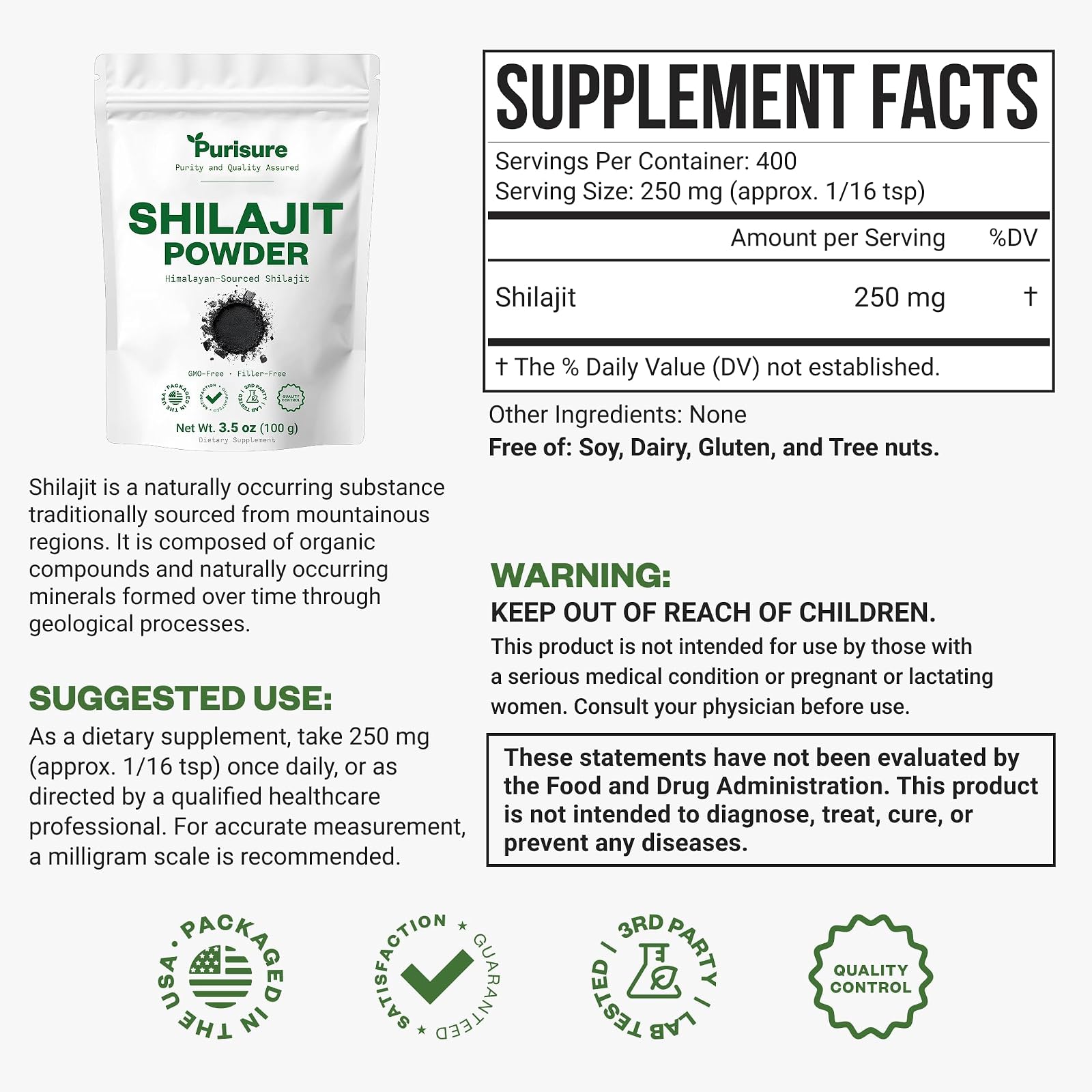 natural shilajit resin supplement