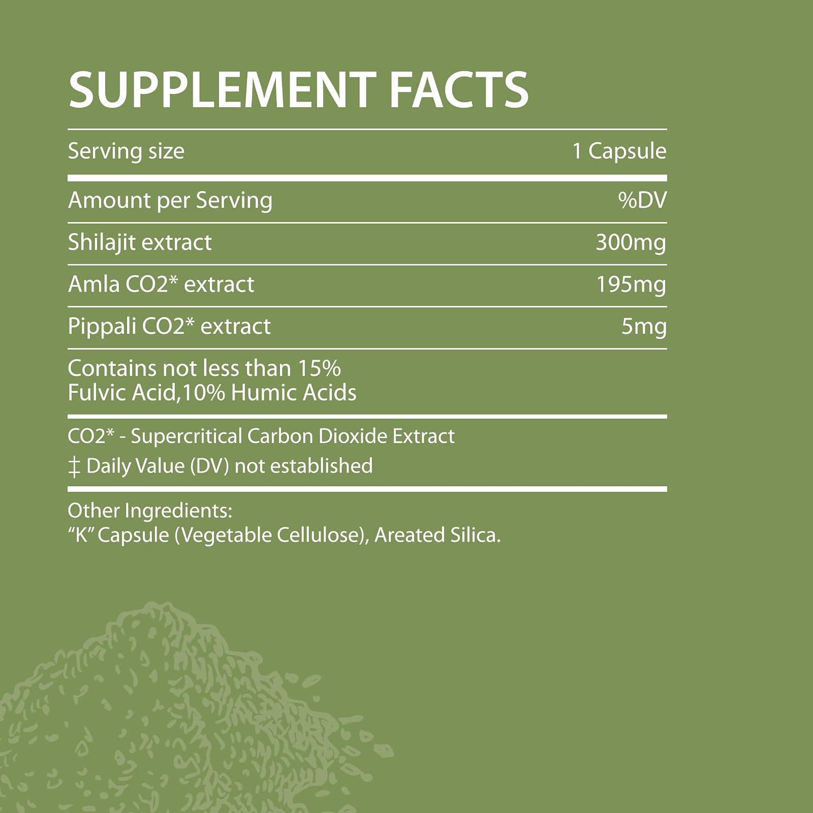 Natural shilajit supplement for wellness