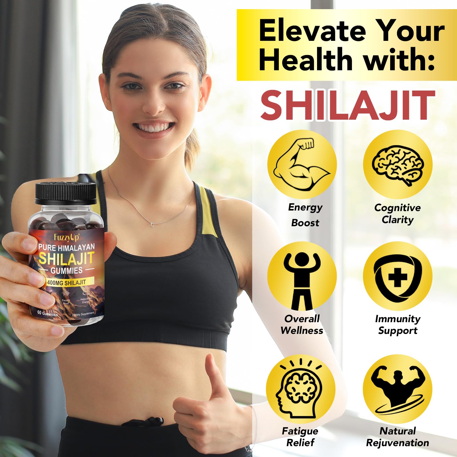 Natural Shilajit supplement gummies