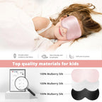 natural silk eye cover for kids