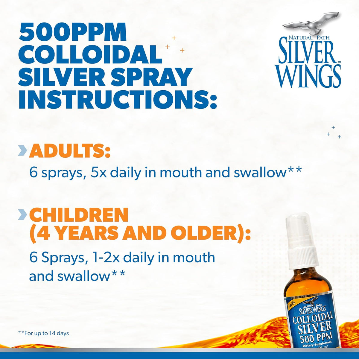 Natural silver spray for daily wellness