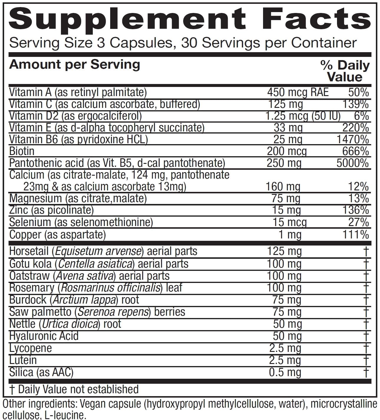 natural skin health vitamins