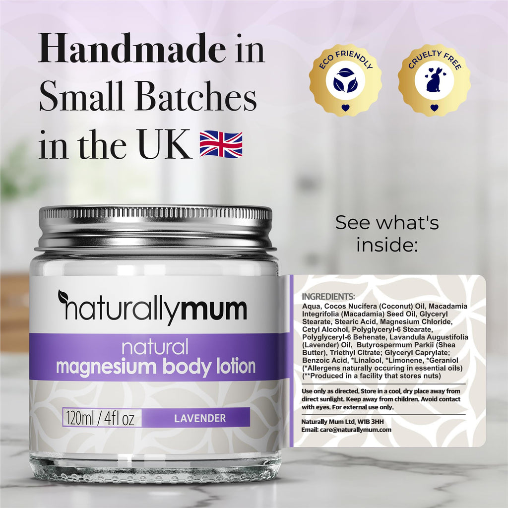 natural skincare lotion made in UK