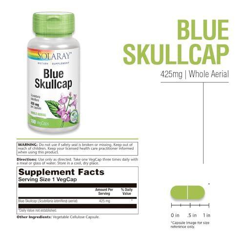 Natural skullcap for stress relief