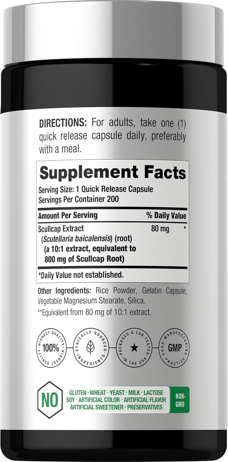 natural skullcap supplement for relaxation