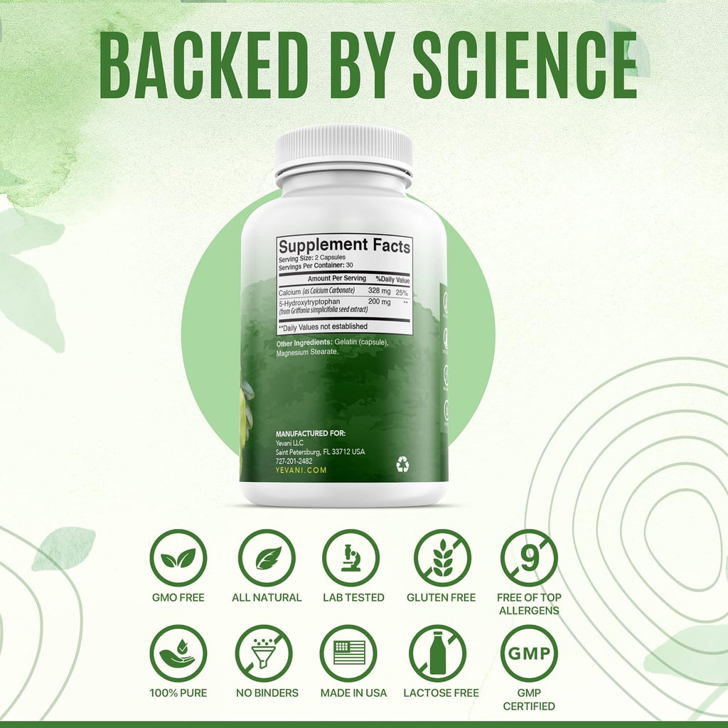 natural sleep aid 5-HTP capsules