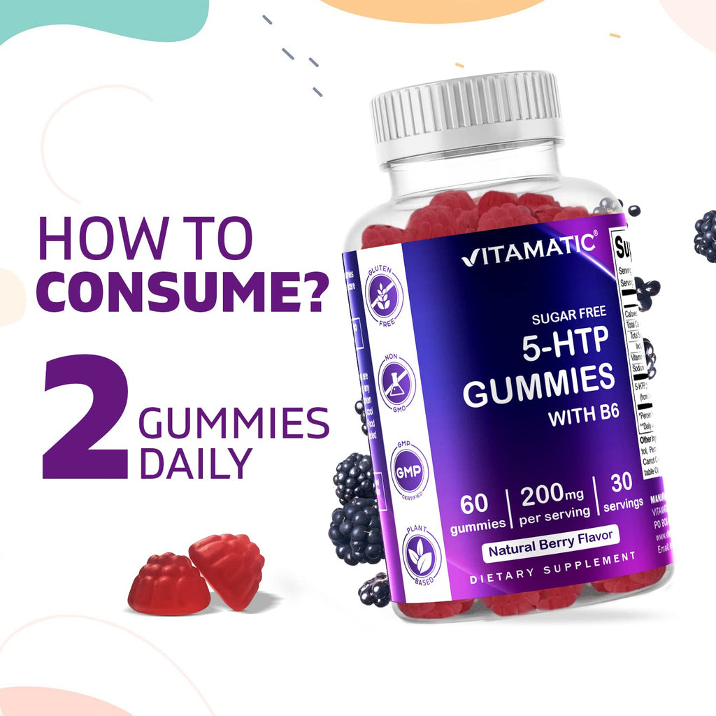 Natural sleep aid 5-HTP gummies