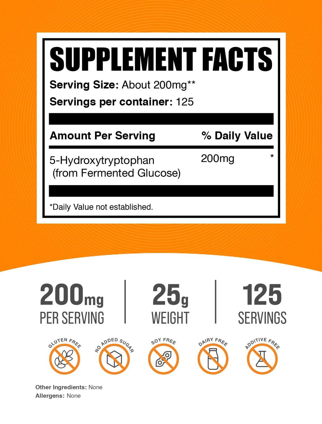 Natural sleep aid 5-HTP supplement