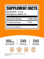 Natural sleep aid 5-HTP supplement