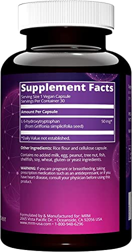 Natural sleep aid 5-HTP supplement