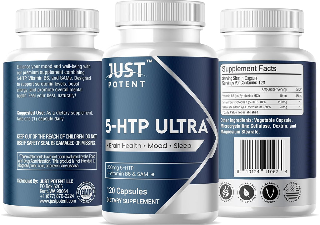 Natural sleep aid 5-HTP Ultra 200 mg