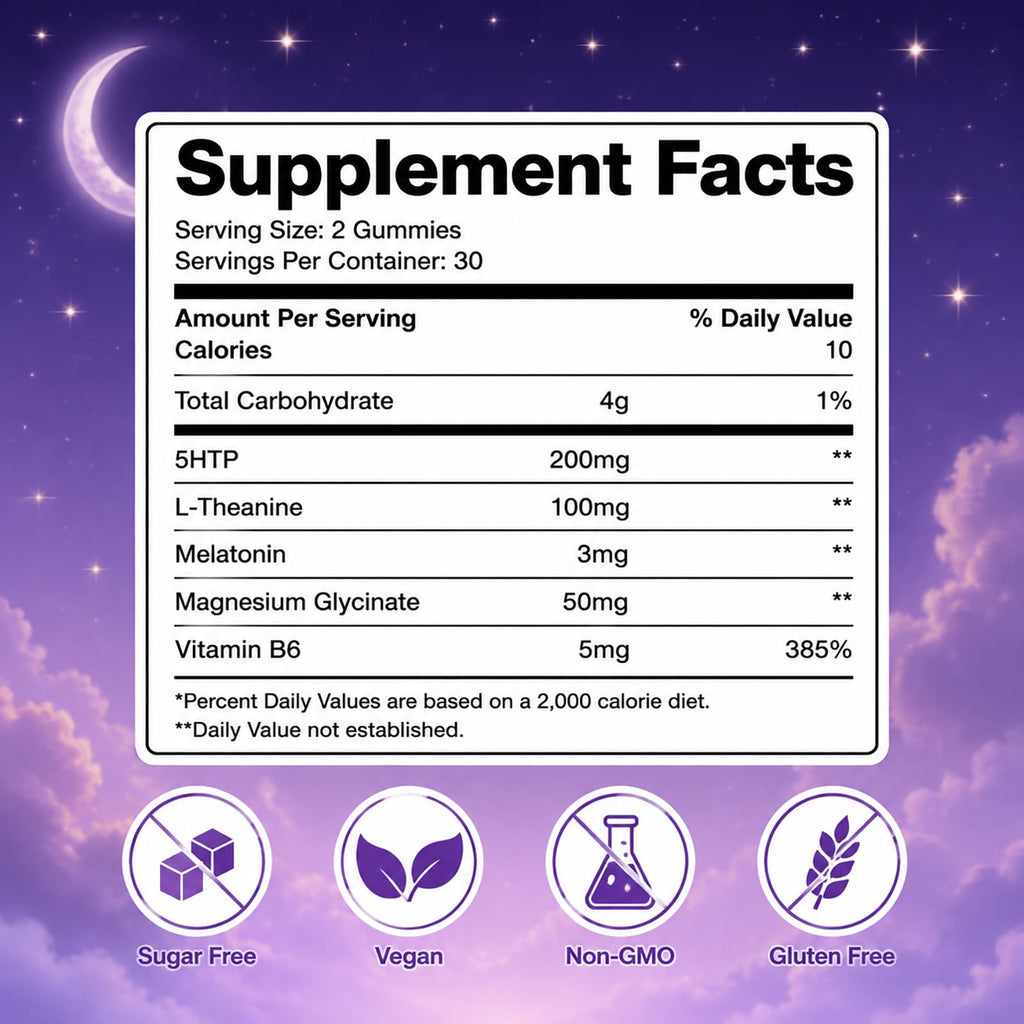 natural sleep aid 5HTP gummies