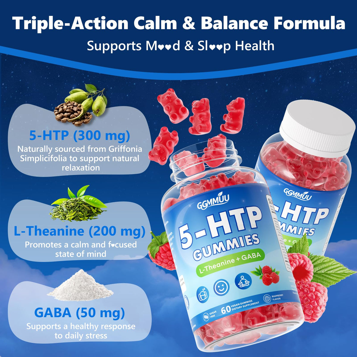 natural sleep aid 5HTP gummies