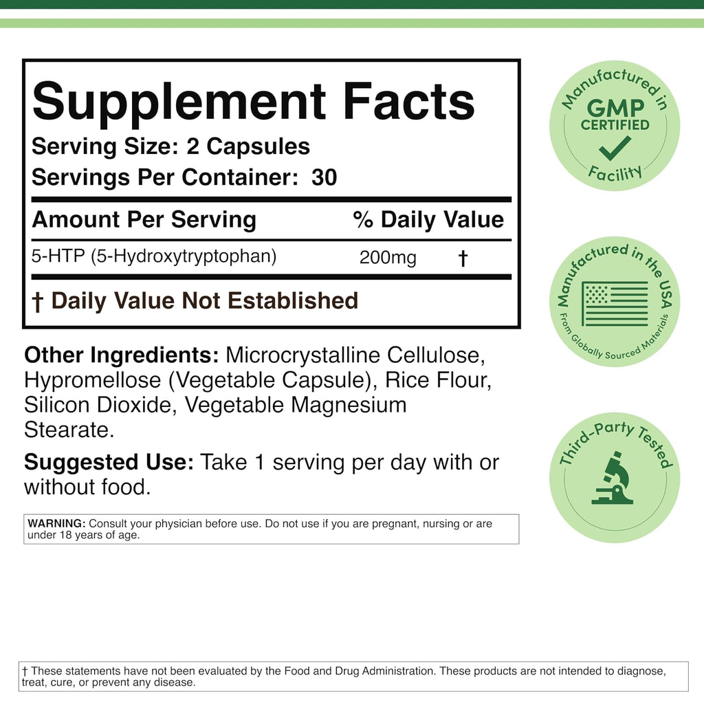 natural sleep aid 5HTP supplement