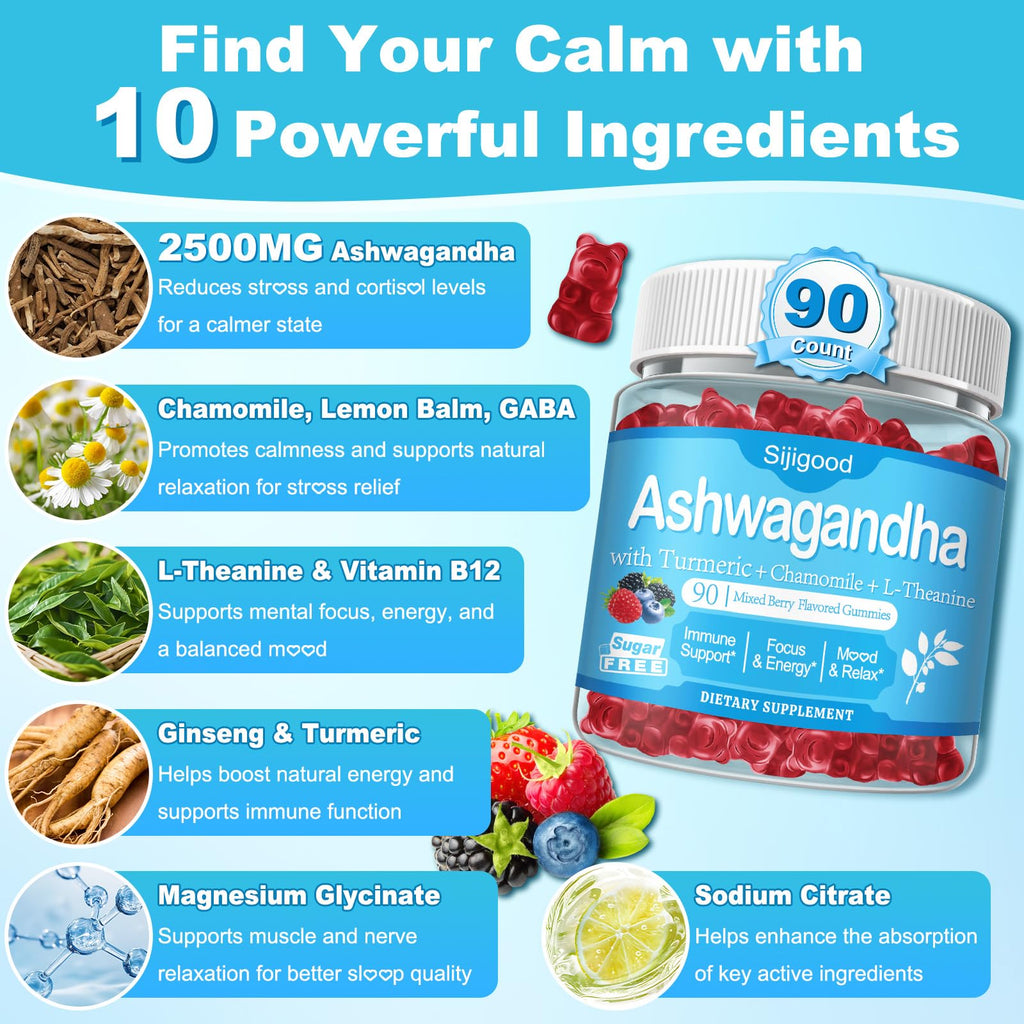 Natural sleep aid Ashwagandha gummies